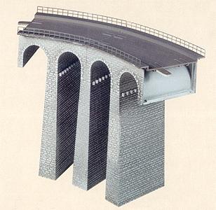 Faller Viaduct Bridge - 2 Track - Weathered Model