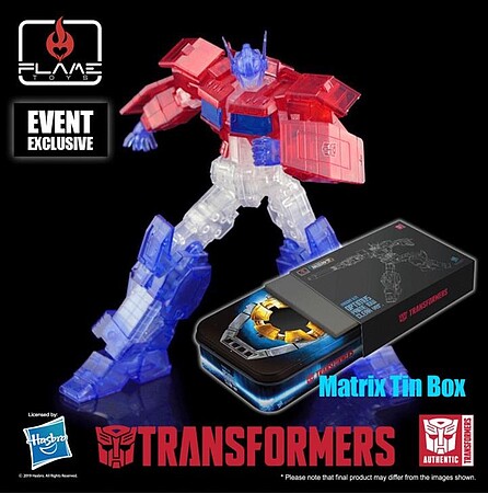 Flame Optimus Prime IDW (Clear Ver) Transformer Plastic Model Figure ...