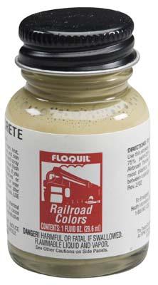 Floquil Railroad Colors - 1oz 30ml - Solvent Based Aged Concrete *HAZ ...