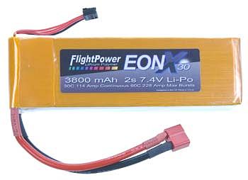 Flight-Power LiPo EONX 30 2S 7.4V 3800mAh 30C #eonx30-38002s