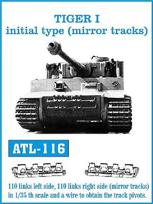 Fruilmodel Tiger I Initial Type Tank Track Link Set Plastic Model Tank ...