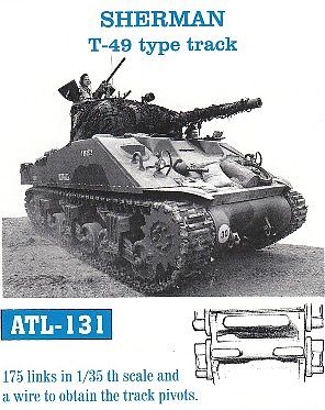 Fruilmodel Sherman T49 Type Tank Track Link Set (175 Links)