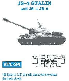 Fruilmodel JS3/JS1/JS2 Stalin Tank Track Link Set (190 Links)