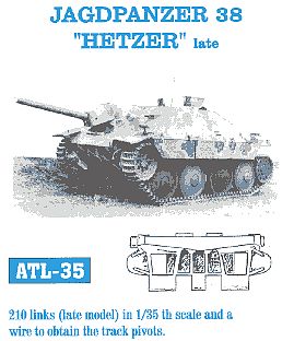 Fruilmodel Jagdpanzer 38 Hetzer Late Tank Track Link Set