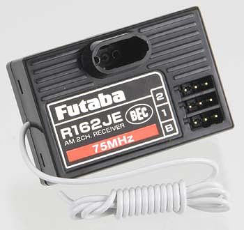 Futaba R162JE 2Ch AM Rx 75MHz w/BEC w/o XTL #futl0209