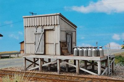 GCLaser Milk Station Kit (Laser-Cut Wood) HO Scale Model Railroad ...