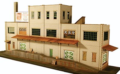GCLaser 3-Story Industrial Backdrop Kit HO Scale Model Building #1903