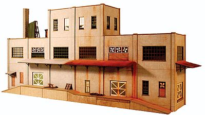 GCLaser 3-Story Concrete Industrial Backdrop Kit HO Scale Model ...