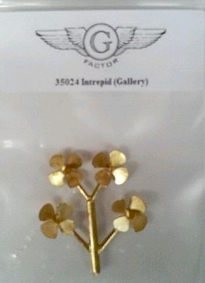 G-Factor USS Intrepid Aircraft Carrier Brass Propellers