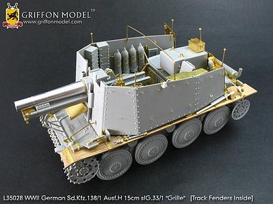 Griffon-Model Sdkfz 138/1 Ausf H 15cm SIG33/1 Grille Detail Set