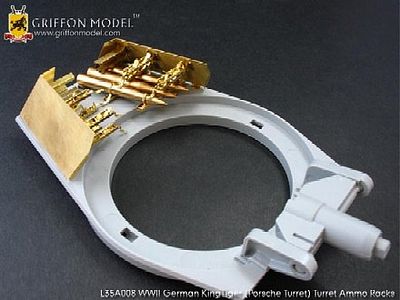Griffon-Model King Tiger Turret Ammo Racks Plastic Model Tank Accessory ...