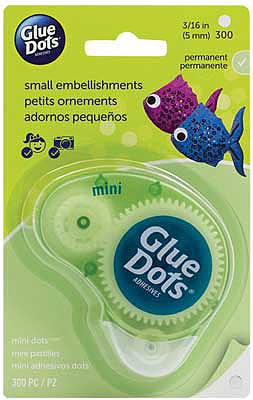 Glue-Dots Permanent Mini Glue Dots(R) with Dot-N-Go(R) Dispenser 3/16 ...