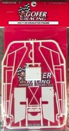 Gofer-Racing Top Fuel Dragster Frame Plastic Kit