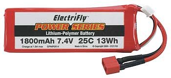 Great-Planes LiPo 2S 7.4V 1800mAh 25C ElectriFly Power #gpmp0514