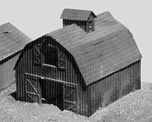 Guts Howard farm barn - HO-Scale #121