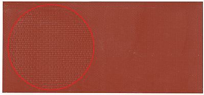 Heljan Medium Brick (red) Plastic Building Sheet (4) HO Scale Model ...