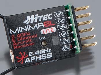 Hitec Minima 6L (End Block) Lt 2.4Ghz Full Range 6Ch Rx #26614