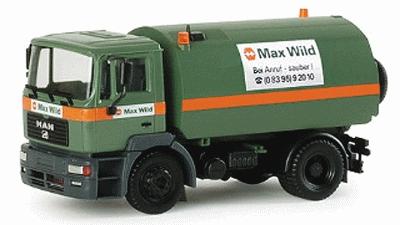 Herpa European Trucks MAN F2000 Street Sweeper (Max Wild) - HO-Scale ...