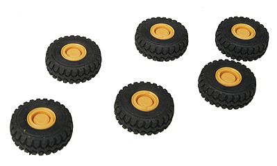 Herpa Loader Tires & Hubs - Approximately 6' Scale Diameter HO Scale ...
