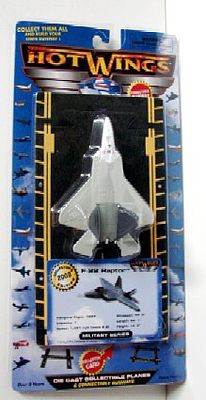 Hot-Wings F22 (White & Gray) Military Plane Diecast Model Airplane Misc ...