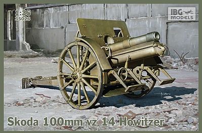 IBG Skoda 100mm vz 14 Howitzer Gun Plastic Model Military Weapon Kit 1/ ...