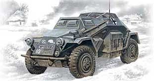ICM WWII SdKfz 260 German Radio Communication Vehicle Plastic Model ...