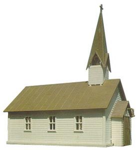 Intl-Hobby-Corp Country Church - Kit - HO-Scale #4105