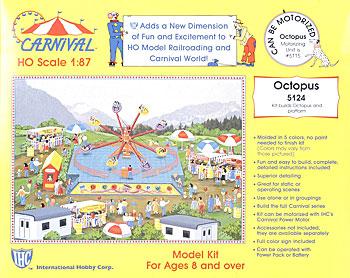 Intl-Hobby-Corp Octopus Carnival Ride Kit HO