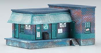 Imex Ice House/Factory Assembled Perma-Scene N Scale Model Railroad ...