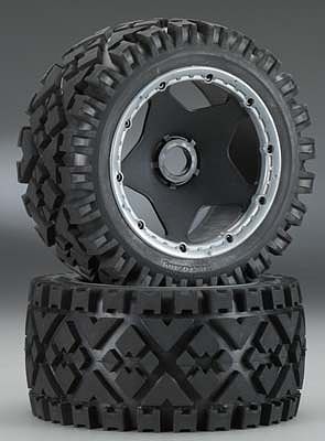 Integy Type E Wheel/Tire Rear Set Baja 5B/5B2.0 (2) #baj172