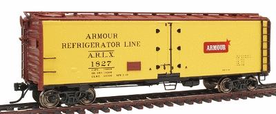 Intermountain R-40-23 Steel Ice Reefer Armour ARLX HO Scale Model Train ...