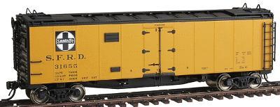 Intermountain 40' Steel Ice Reefer - Ready to Run Santa Fe S.F.R.D. HO ...