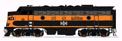 Intermountain EMD F7A - Standard DC - Bessemer & Lake Erie