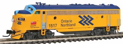 Intermountain EMD FP7 Phase II Standard DC Ontario Northland