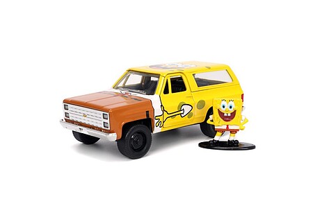 Jada-Toys 1/32 1980 Chevy K5 Blazer w/SpongeBob Figure