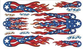 Jackal Patriot Pinewood Derby Decal Sheet #521057