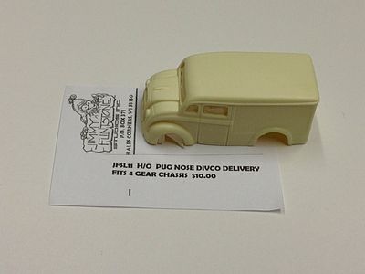 JimmyFlintstone Pug Nose Divco Delivery Body for 4-Gear Chassis