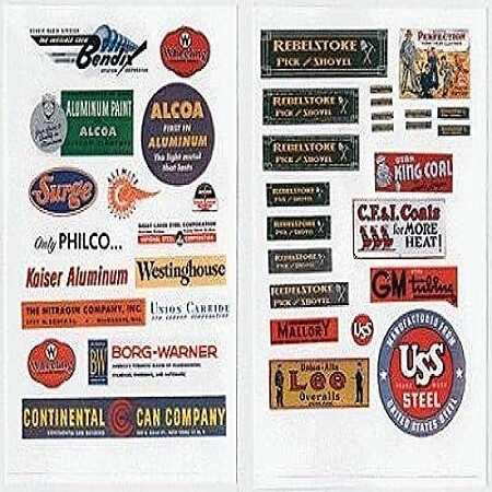 JL 1940s-1950s Industrial Signs