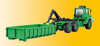 Kibri Articulated Dump Truck w/ Roll-Off Container Kit HO Scale Model ...