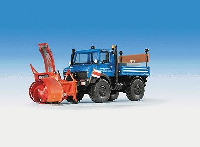 Kibri Unimog w/Snow Blower & Plow Combination (Schmid) HO Scale Model ...