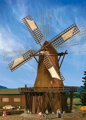 Kibri Windmill w/Power Kit N Scale Model Railroad Building #37302