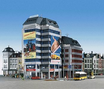 Kibri Europahaus Tower Block - Kit Modern 10-Story Office Building - HO ...