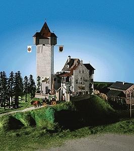 Kibri Grafeneck Castle 19-3/16 x 11-3/16 x 13-3/16'' 48 x 28 x 33cm ...