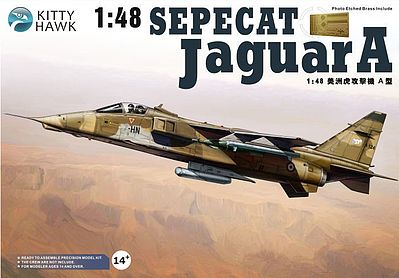 KittyHawk Sepecat Jaguar A Aircraft Plastic Model Airplane Kit 1/48 ...