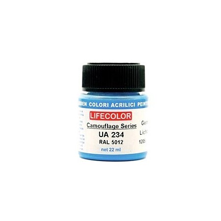 Lifecolor German Light Blue RAL5012 Acrylic for CS22 (22ml Bottle) #234