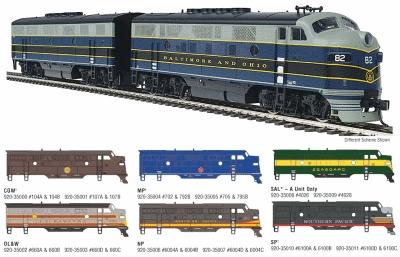 Life-Like-Proto PROTO 1000 EMD Diesel F3 A-B Set - Powered A & B - Assembled Missouri Pacific ...