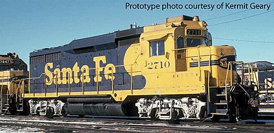 Life-Like-Proto P2K GP30 S&DCC ATSF #2710 - HO-Scale
