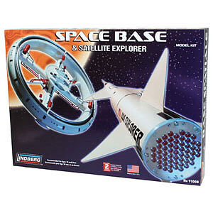 Lindberg Space Base & Satellite Explorer Ship Space Program Plastic ...