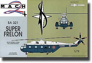 Mach2 SA321 Super Frelon Helicopter with Missiles Plastic Model ...