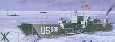 Mach2 WWII USN LCT6 Landing Craft Plastic Model Military Ship Kit 1/72 ...